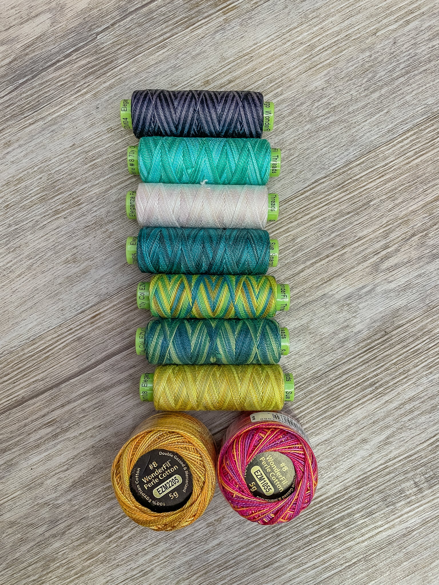 Kathleen's Top 9 Eleganza Thread Colours – Quilting From The Heart