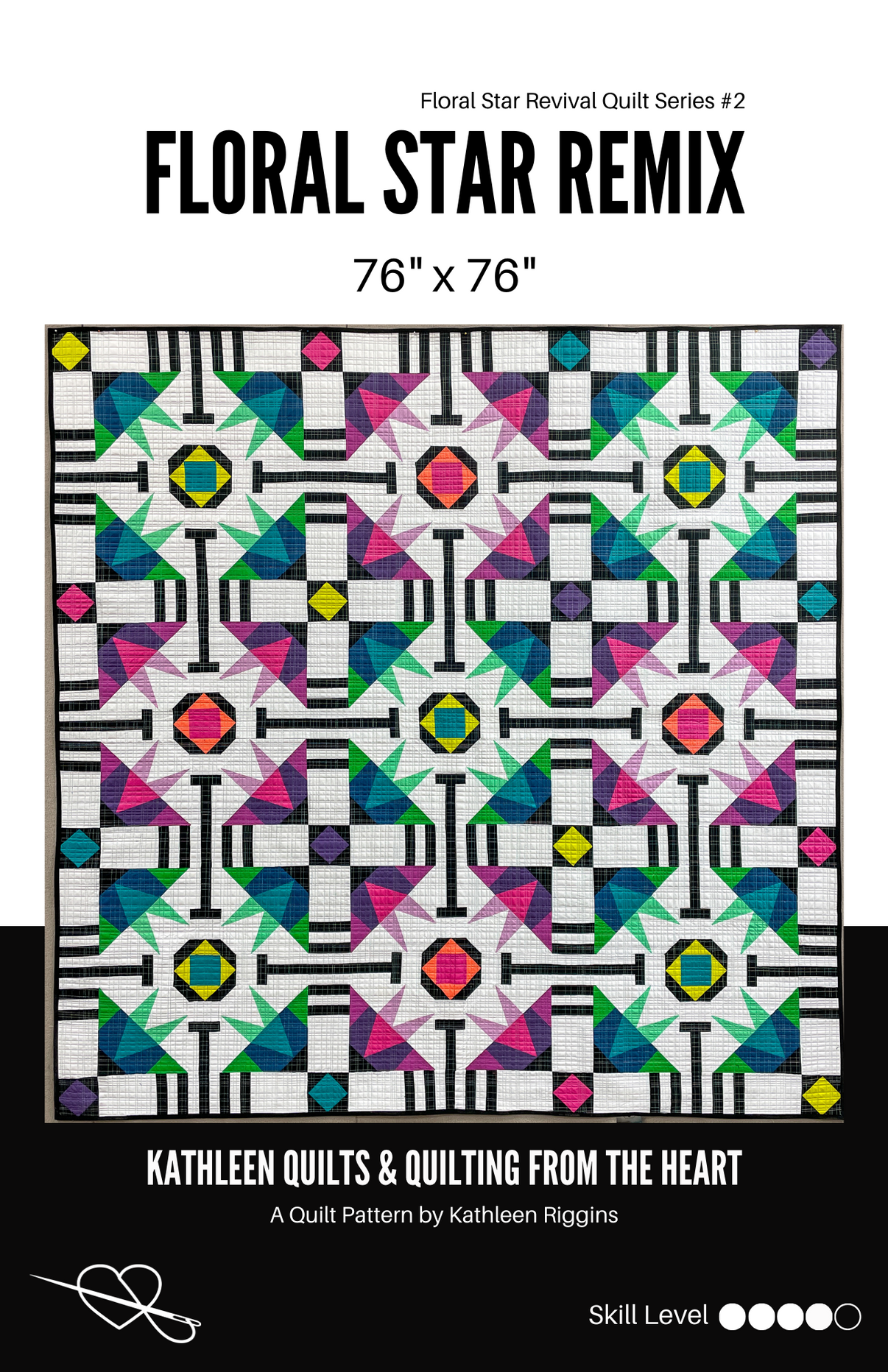 Floral Star Remix Quilt Pattern - PDF Copy – Quilting From The Heart